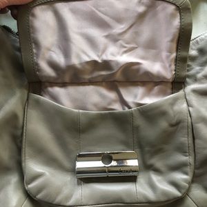 Coach | Bags | Coach Mushroom Colored Leather Crossbodyshoulder | Poshmark